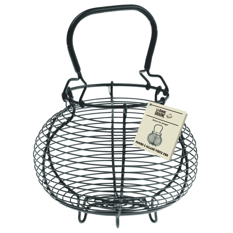 Panier à salade, légumes, œufs, … vieux fer - Ø24 cm